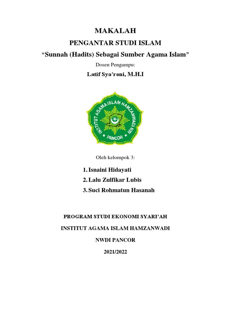 Pengantar Studi Islam | PDF