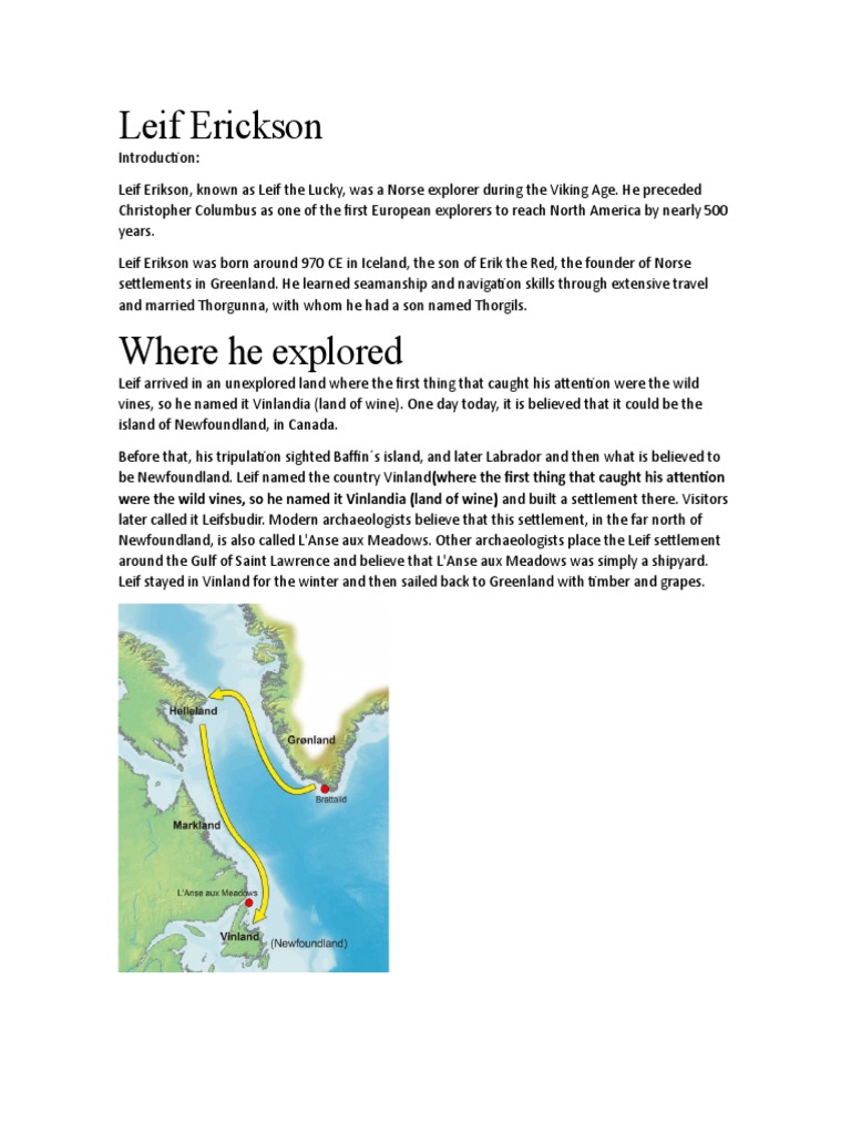 Leif Erickson | PDF