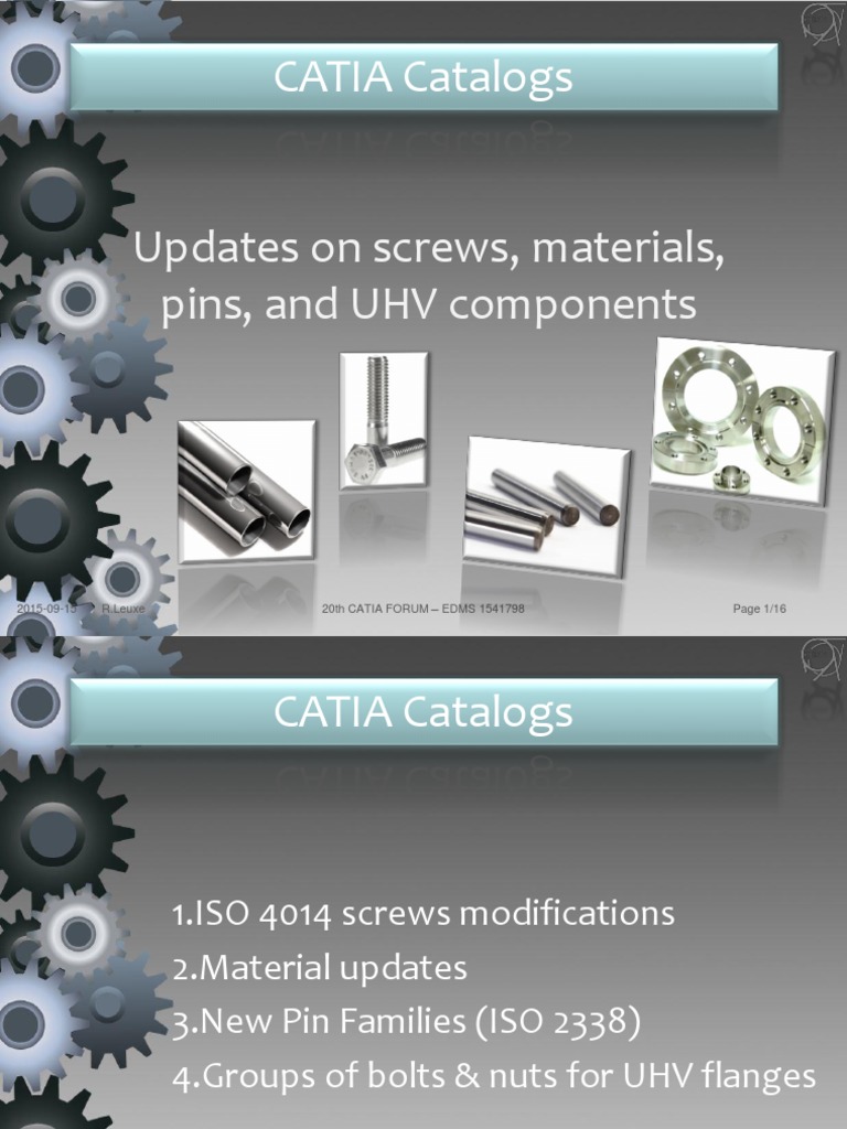 CATIA Catalogs 2015-09 | PDF | Screw | Mechanical Engineering