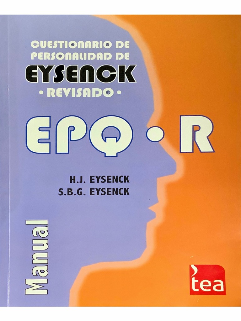 EPQ-R Manual | PDF | Análisis factorial | Sicología