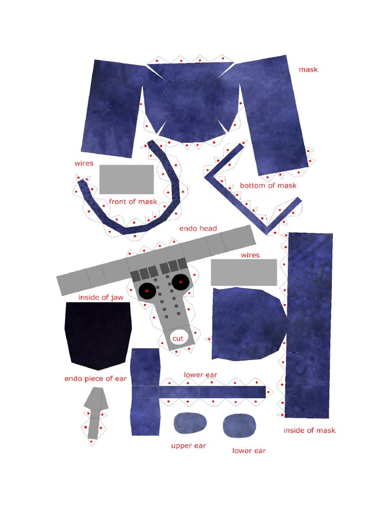 Withered Bonnie Papercraft | PDF