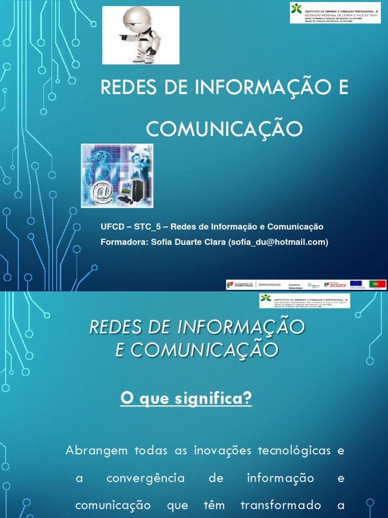 Apresentação - Computador - Redes de Informação e Comunicação - STC5 ...