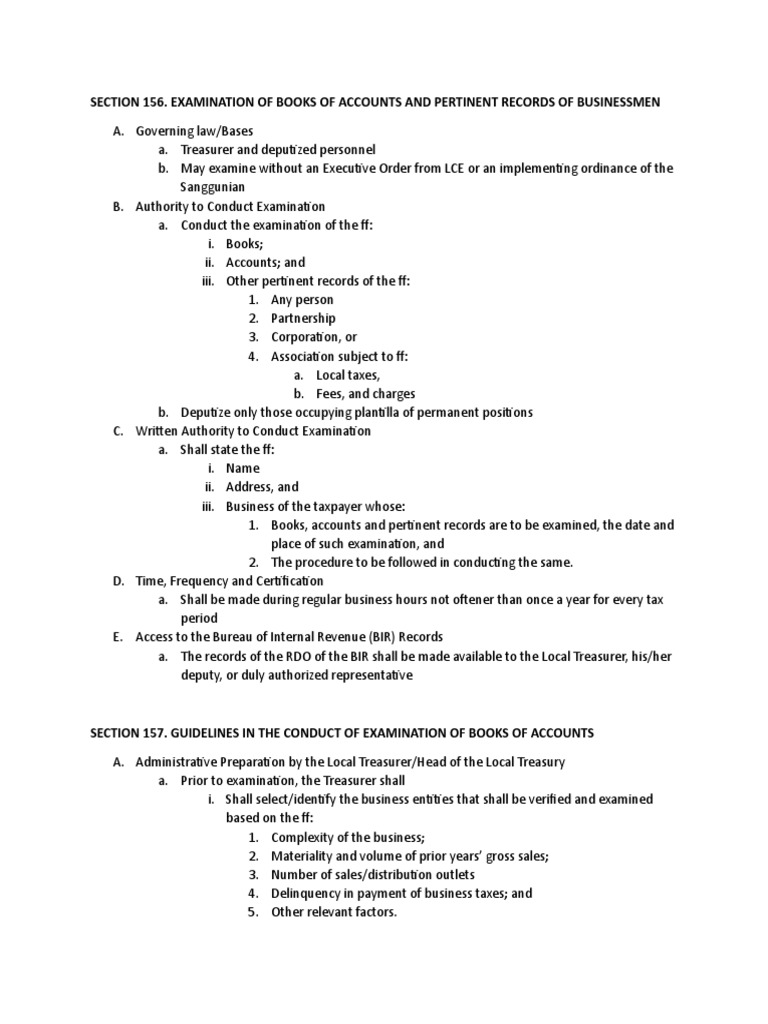 Examination LTOM - Summary | PDF | Receipt | Debits And Credits