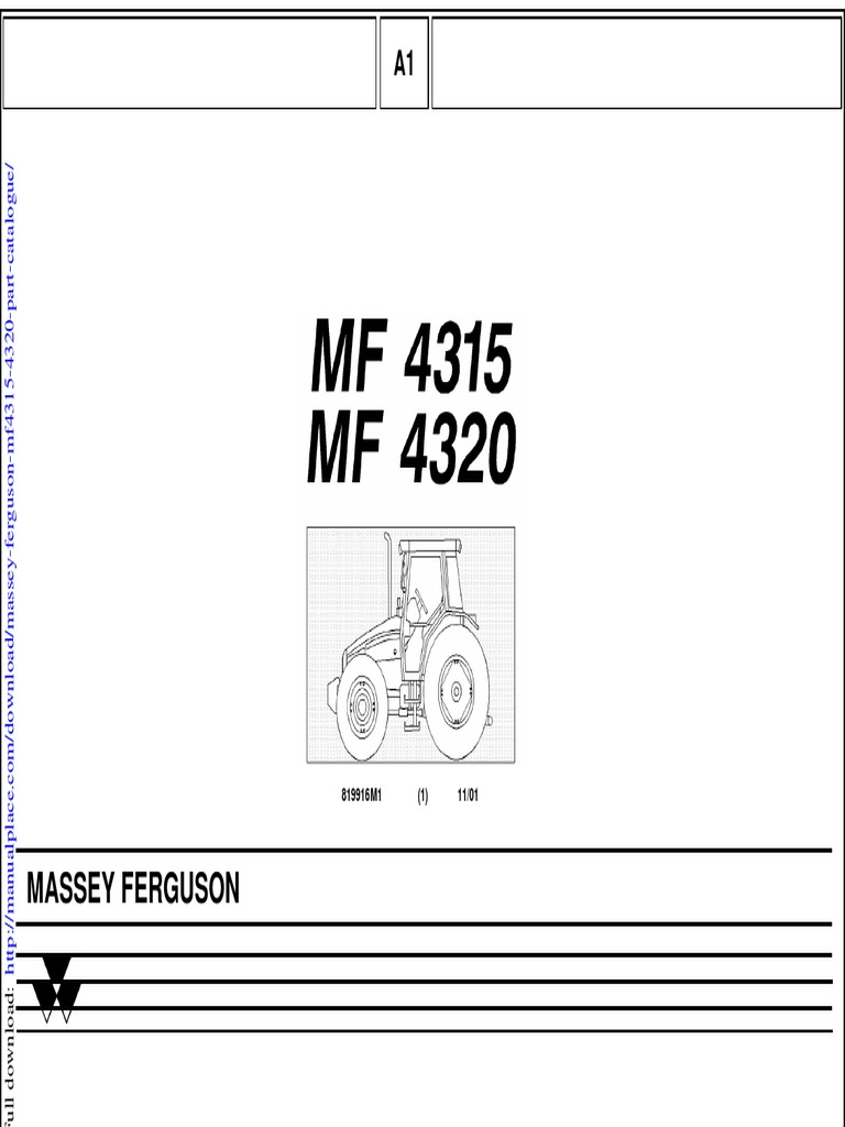 Massey Ferguson Mf4315 4320 Part Catalogue | PDF