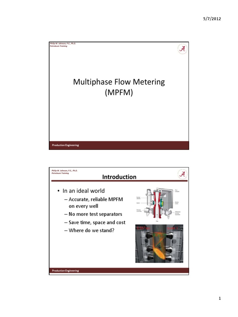 6.2 Multiphase Flow Metering (MPFM) | PDF | Physical Sciences | Applied And Interdisciplinary ...
