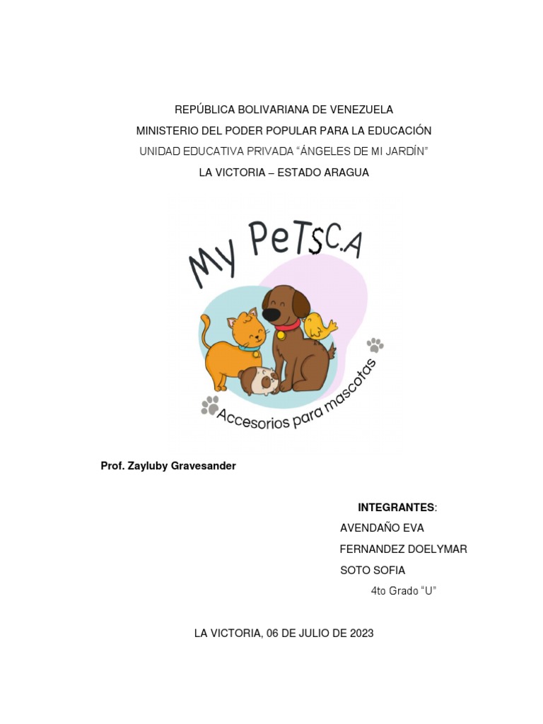 Proyecto My Pets | PDF | Marketing | Business