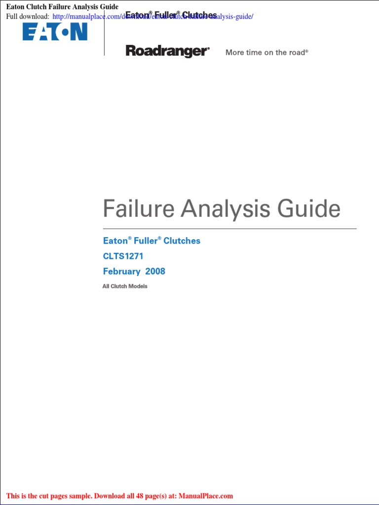 Eaton Clutch Failure Analysis Guide | PDF