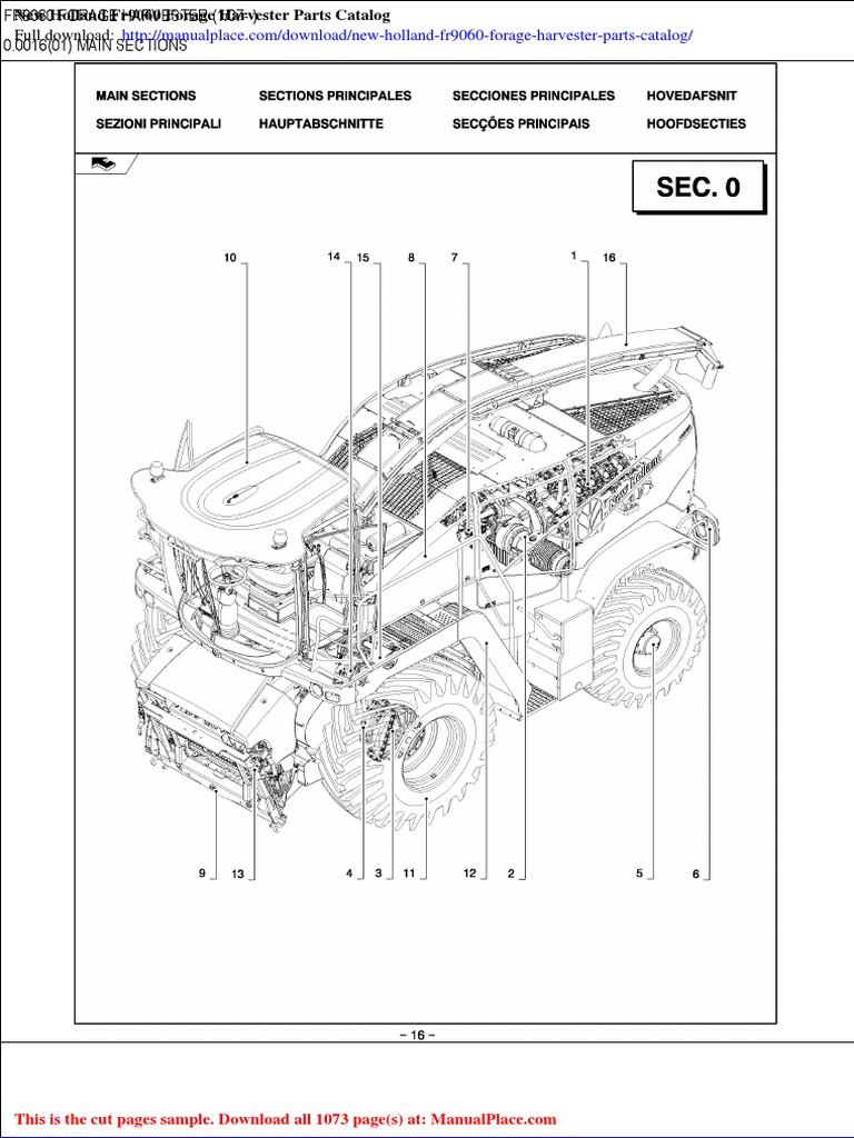 FR9060 Forage Harvester Parts Catalog | PDF | Screw | Mechanical ...