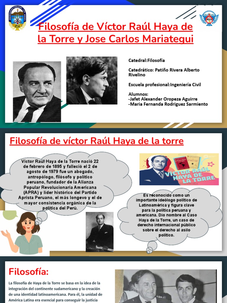 Filosofía de Víctor Raúl Haya de La Torre y Jose Carlos Mariategui | PDF | marxismo | Socialismo