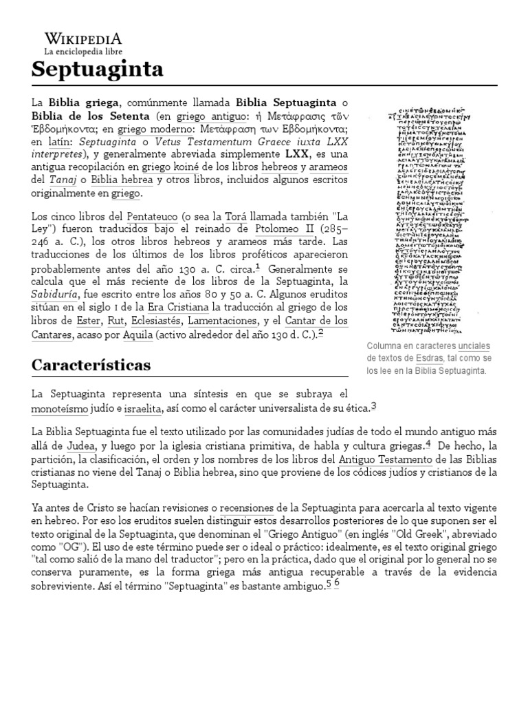 Septuaginta | PDF | Septuaginta | Biblia