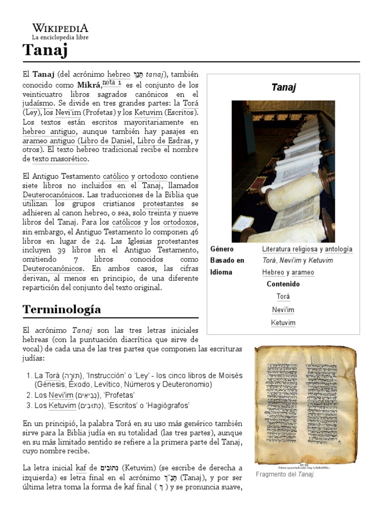 Tanaj | PDF | Biblia hebrea | Religiones abrahámicas