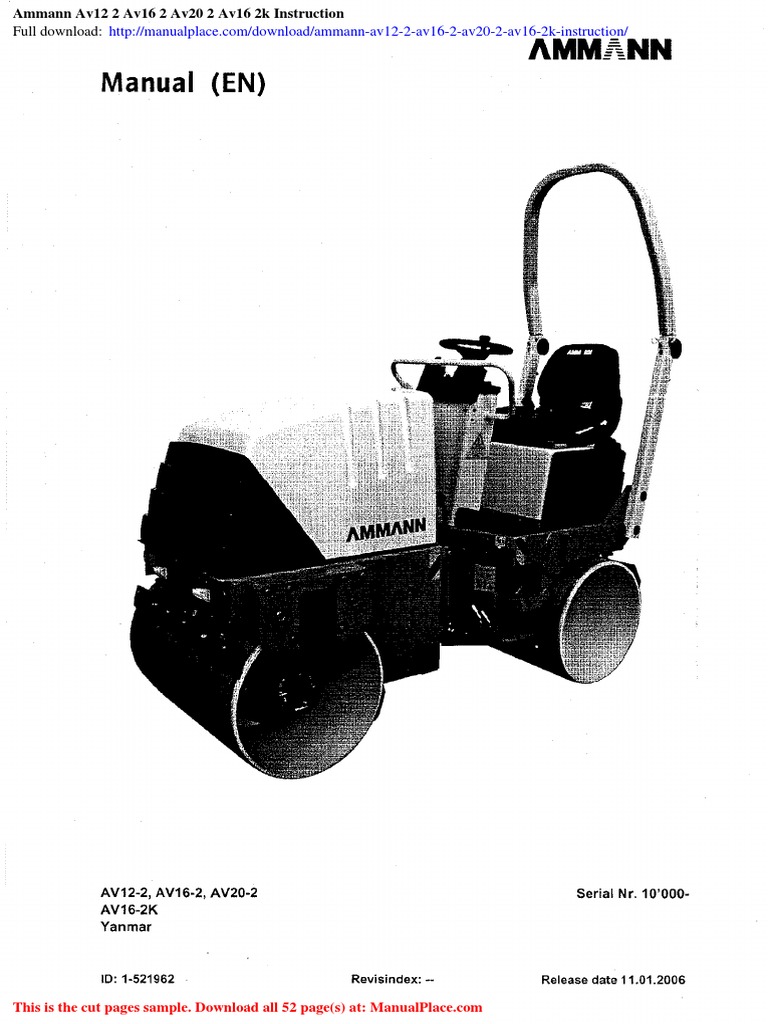 Ammann Av12 2 Av16 2 Av20 2 Av16 2k Instruction | PDF
