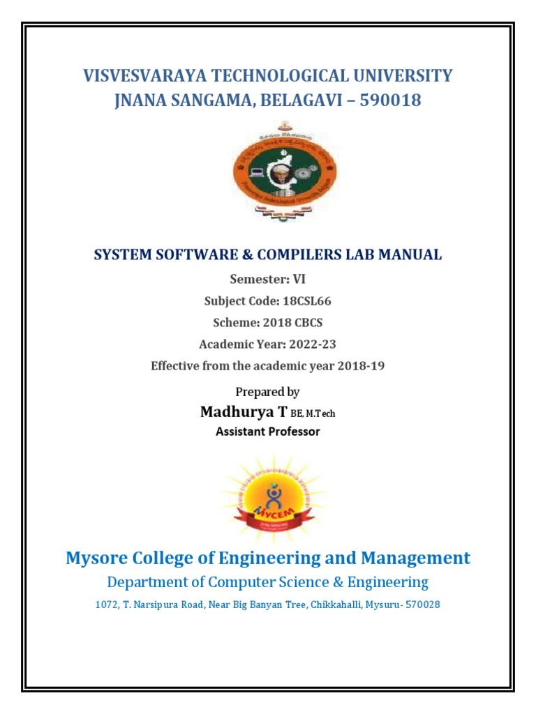 SS Lab Manual MyCEM - With Front Sheet | PDF