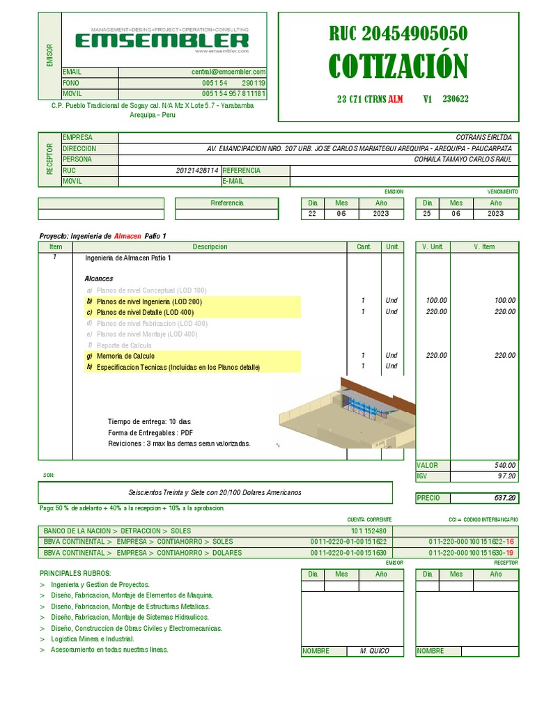 23 C71 CTRNS Alm V1 230622 | PDF | Ingeniería | Business