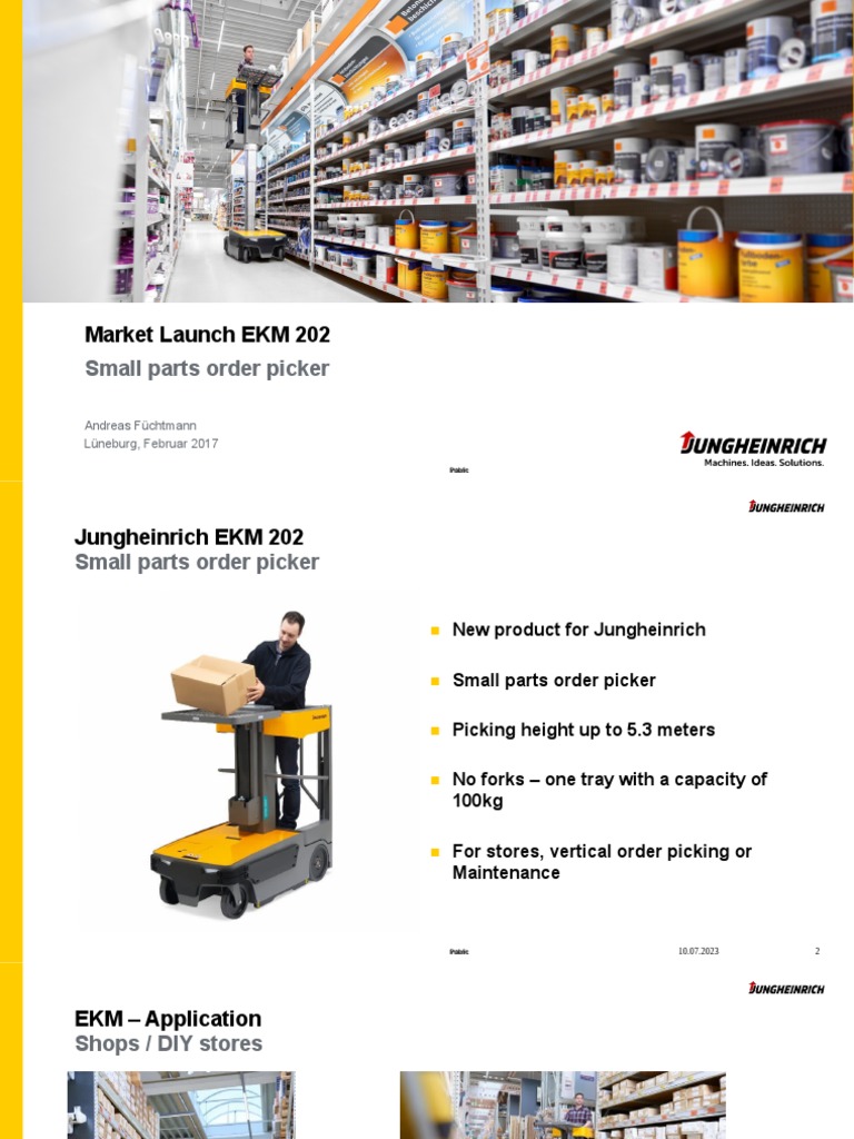 Jungheinrich EKM 202 Small Parts Picker | PDF | Wheeled Vehicles ...