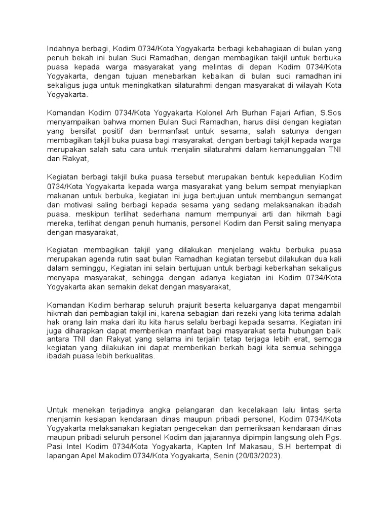 Indahnya Berbagi | PDF