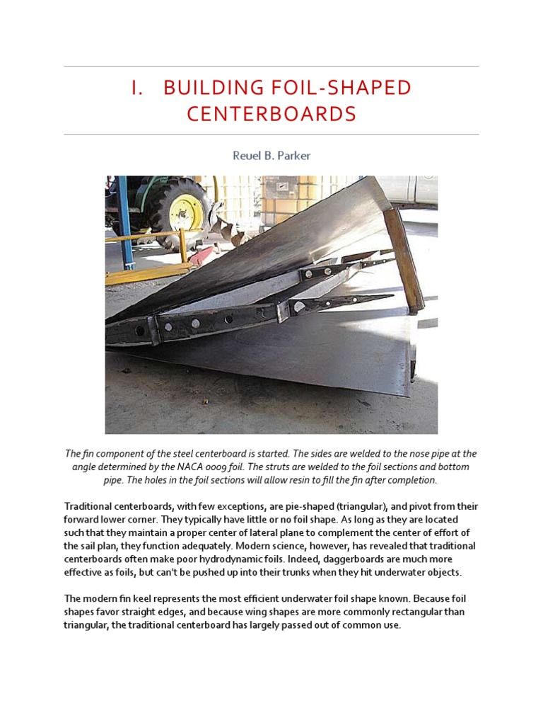 Building Foil Shaped Centerboards | PDF
