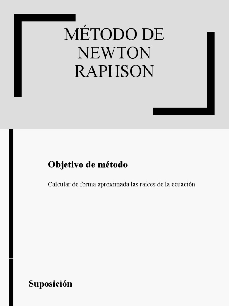 Método Newton-Raphson para Raíces | PDF