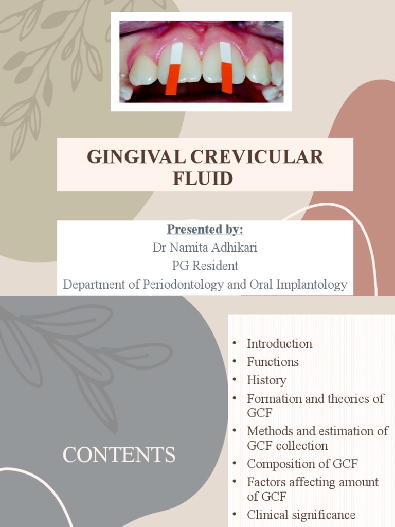 GCF Final | PDF | Periodontology | Clinical Medicine