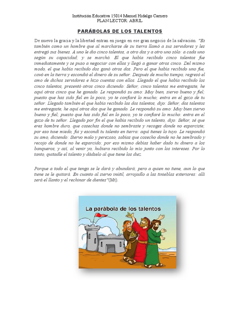 PARABOLAS | PDF | Jesús | Creencia religiosa y doctrina