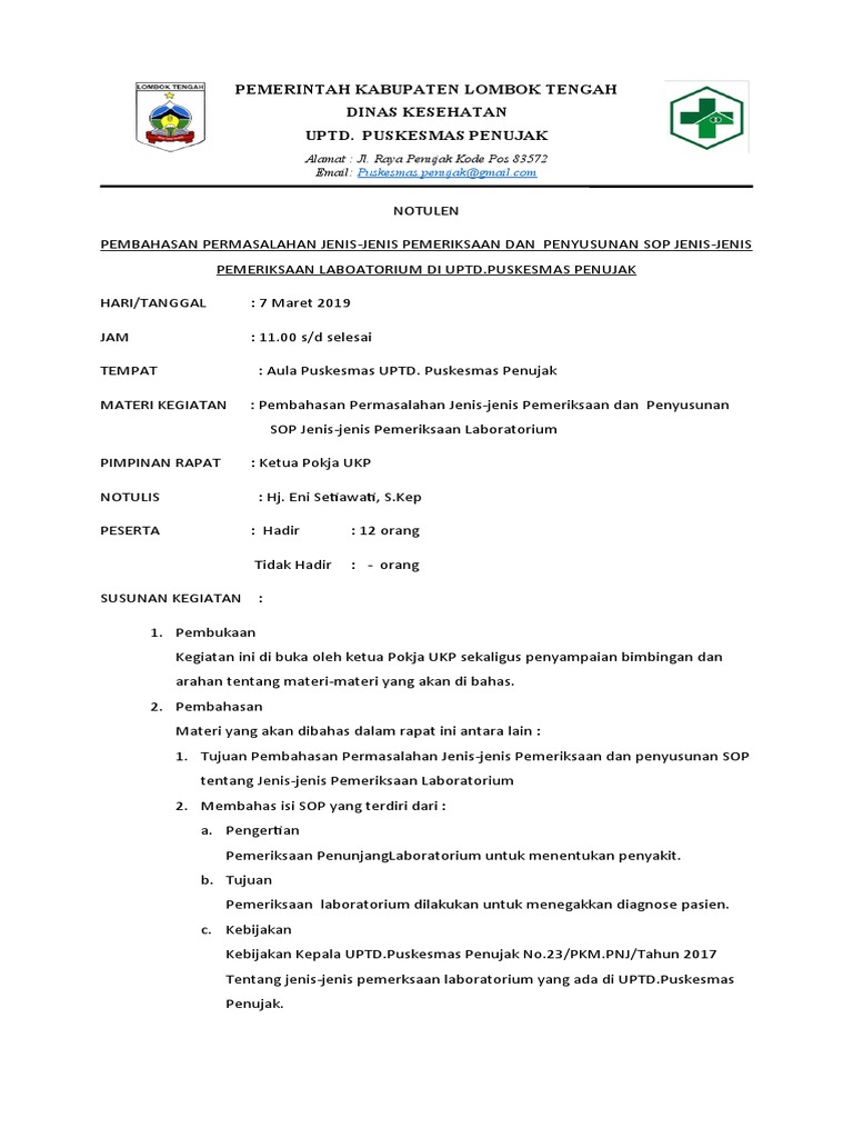 Notulen Revisi Akreditasi | PDF