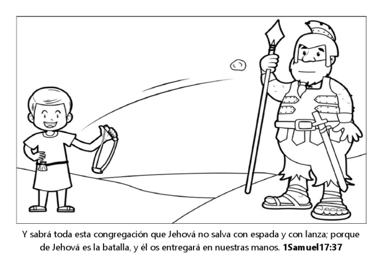 ficha david y goliat para menorea | PDF