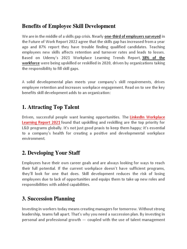 Employee Skill Dev | PDF