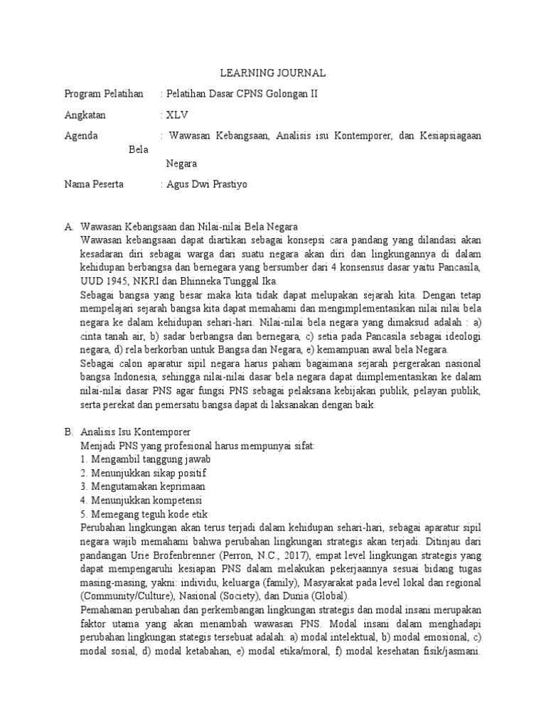 Learning Journal | PDF