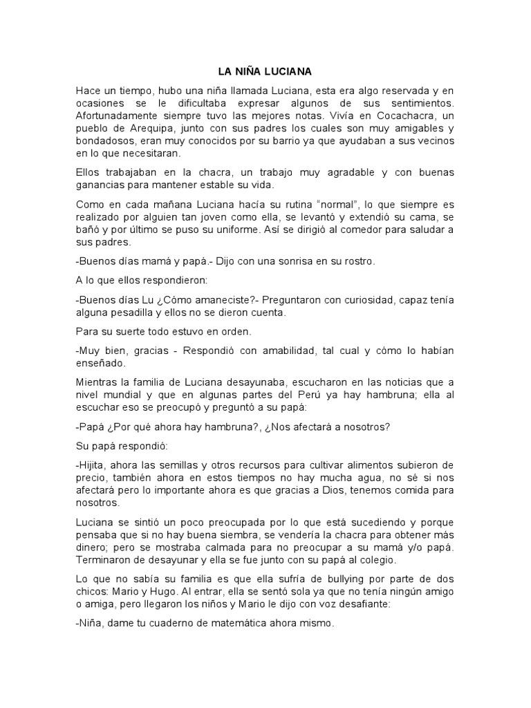 La Niña Luciana | PDF