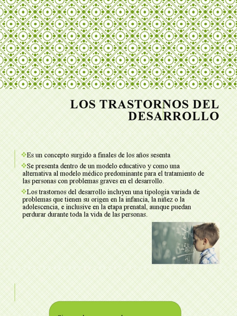 Los Trastornos Del Desarrollo | PDF | Discapacidad intelectual | Trastorno del desarrollo
