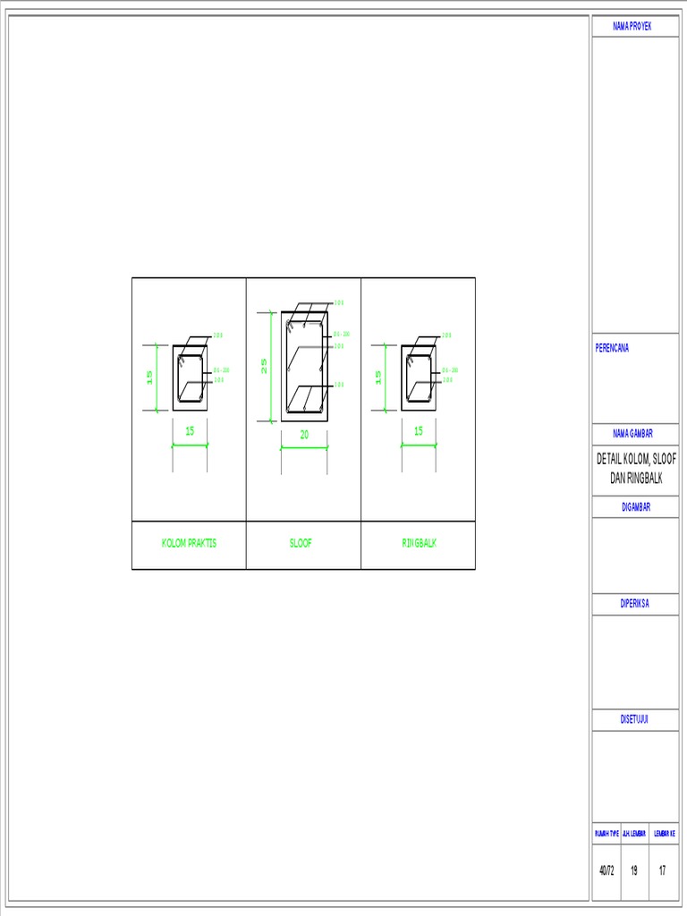 18.Detail Kolom Sloof Dan Ringbalk | PDF