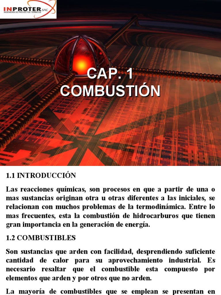 Capitulo 1B Combustión | PDF
