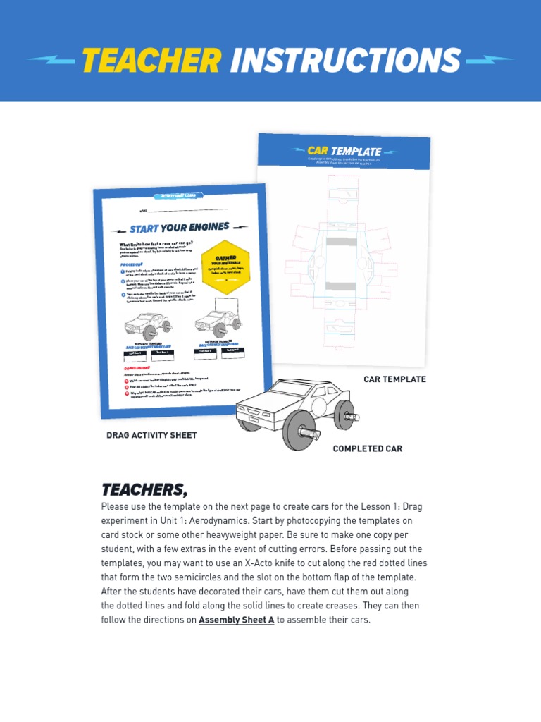 Car Template | PDF | Drag (Physics) | Auto Racing