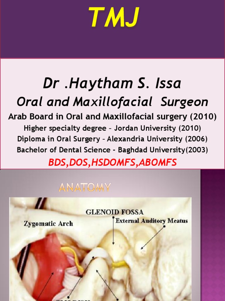 TMJ Slides | Download Free PDF | Arthritis | Analgesic