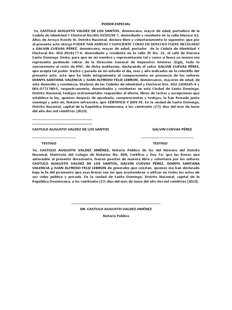 Castulo Poder | PDF | República Dominicana | Gobierno