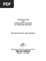 Hydrostatic Testing Requirements in API 650 | PDF | Corrosion | Water