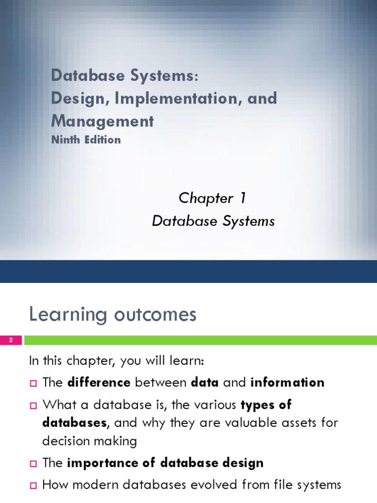 Topic 1 Database Concepts Ict200 | PDF | Databases | Computer File