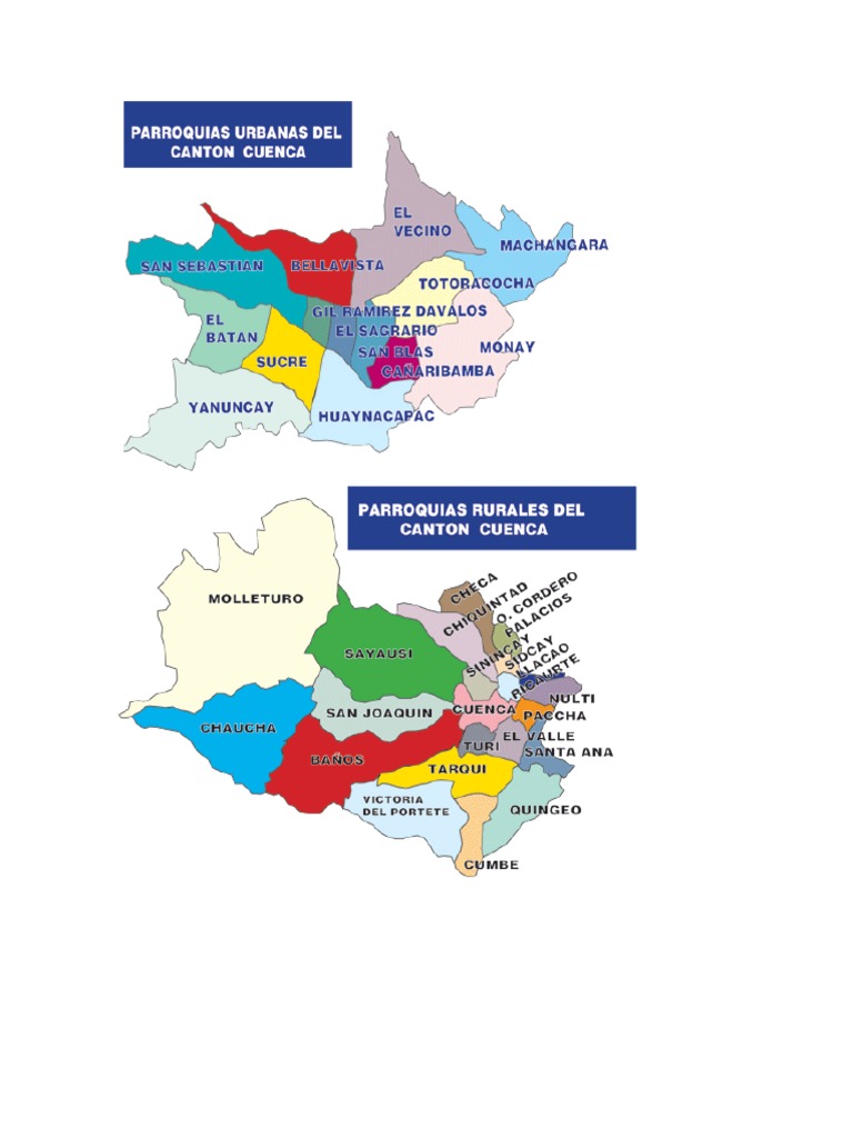 Parroquias Urbanas y Rurales de Cuenca. - Al 2020. | PDF