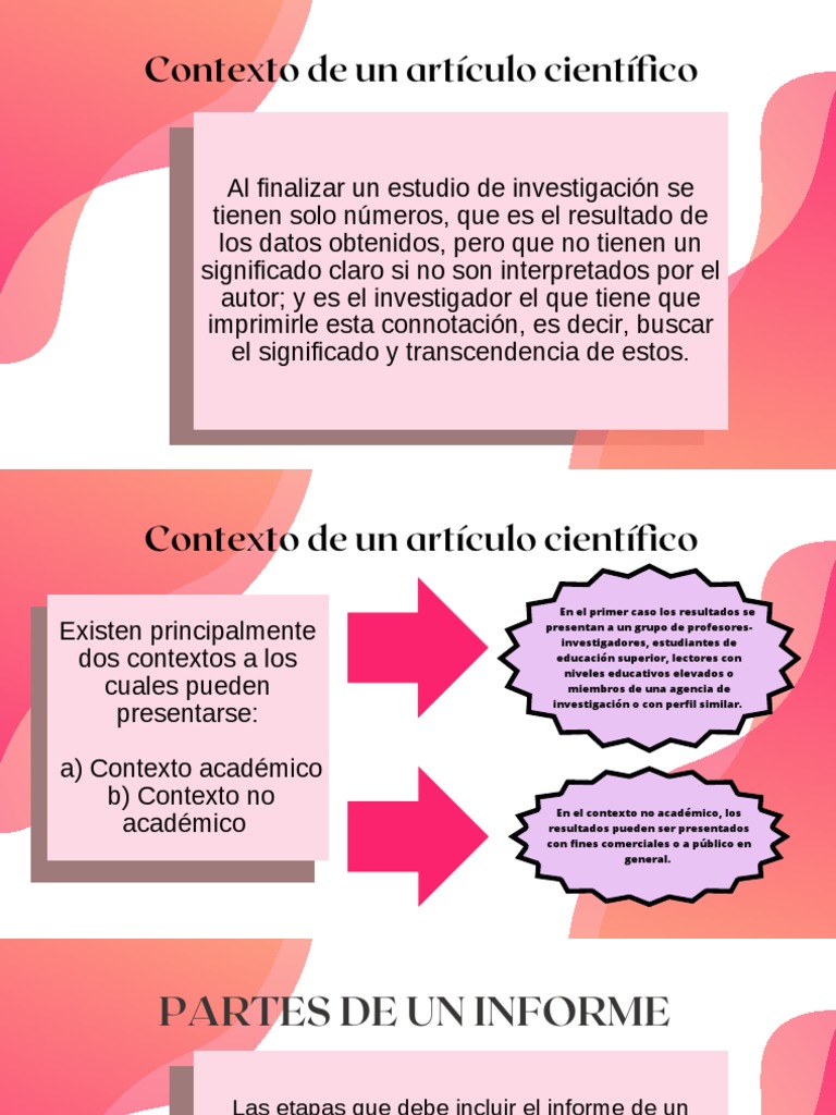 partes de un informe | PDF | Sumario abstracto) | Science