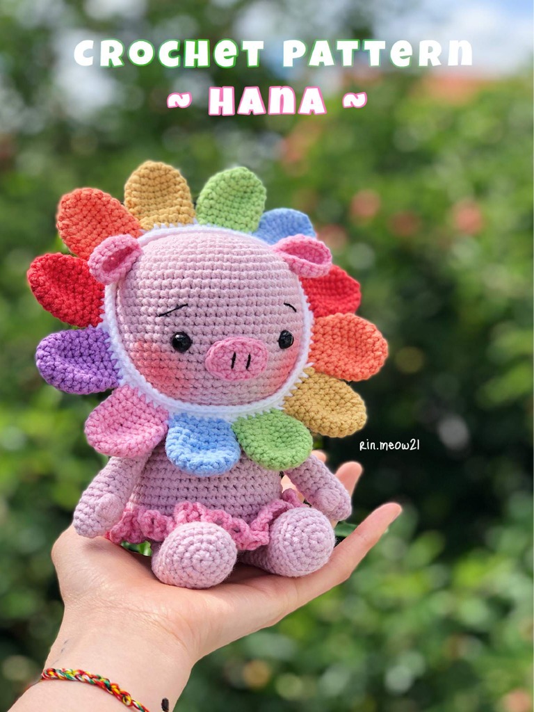 Rim Meow Ana Pig | PDF | Crochet | Handicrafts