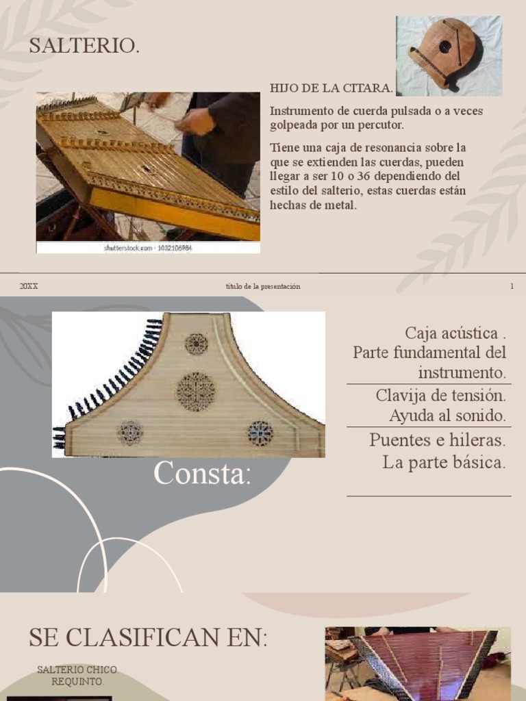Salterio Expo | PDF | Instrumentos de cuerda