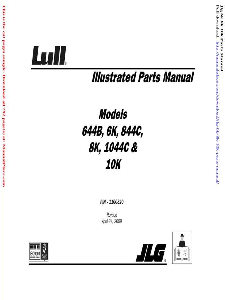 JLG 6K, 8K, 10K Parts Manual | PDF | Machines | Equipment