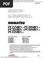 Komatsu Pc27 Pc30 Pc35 Pc40 Pc50 Mr2 Shop Manual | PDF | Pipe (Fluid Conveyance) | Adhesive