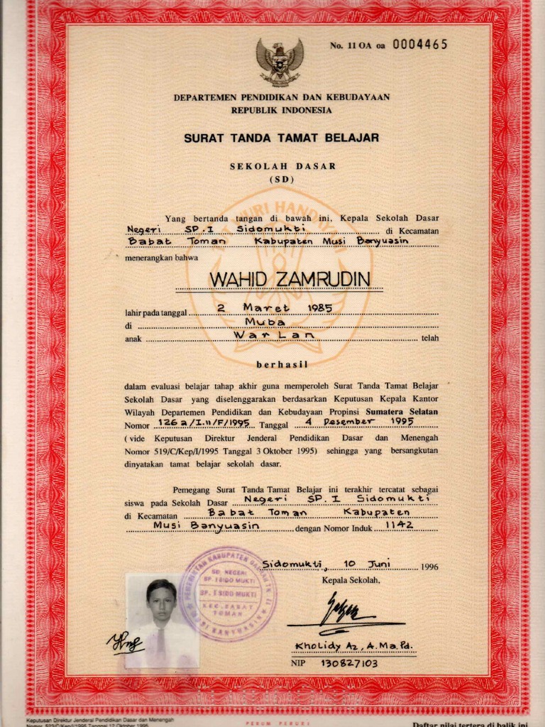 Ijazah SD | PDF
