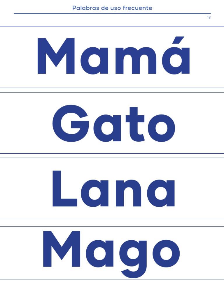 Palabras de Uso Frecuente 2° Básico | PDF