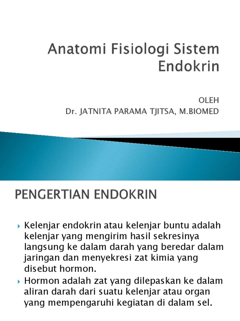 Anatomi Fisiologi Sistem Endokrin | PDF