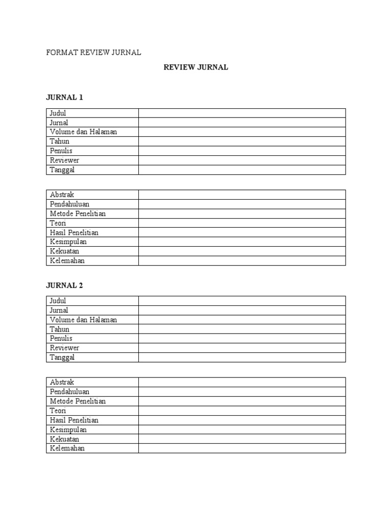 Format Review Jurnal | PDF