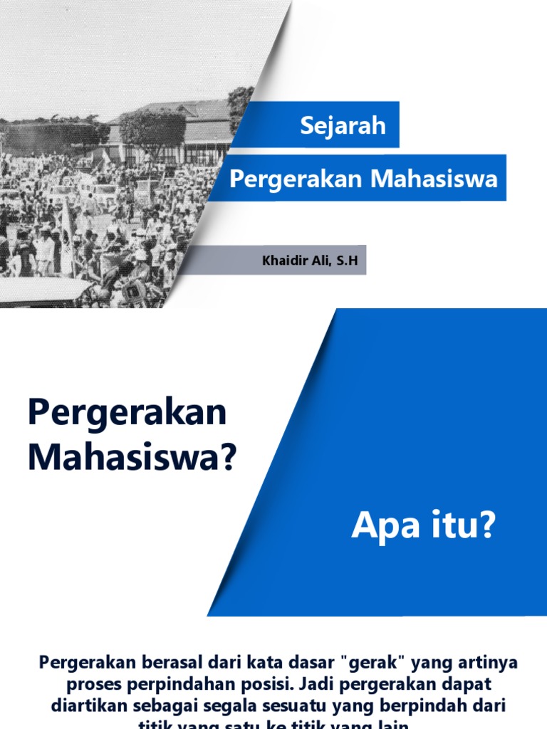 Sejarah Pergerakan Mahasiswa | PDF