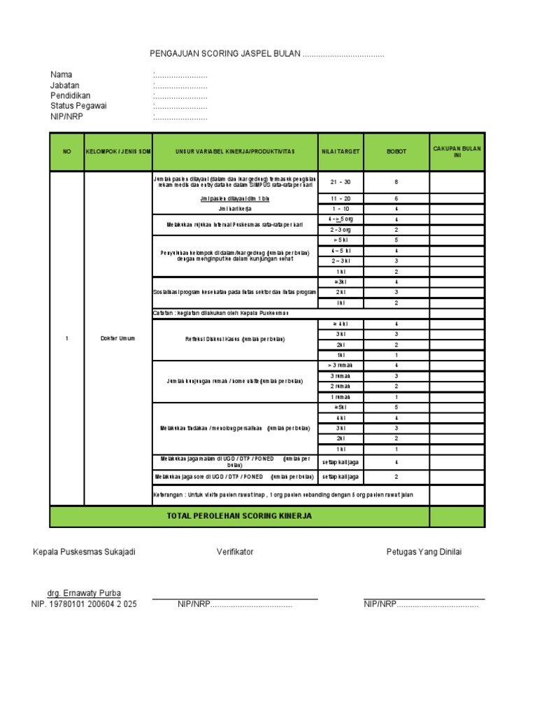 Form Pengajuan Scoring 2023 | PDF