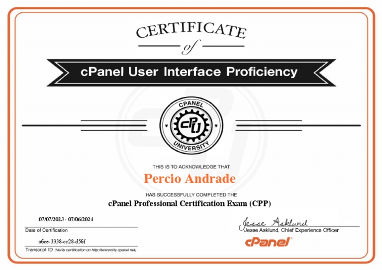 cPanel Pro Certification 2023-2024 | PDF